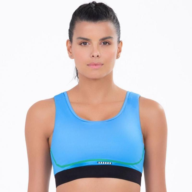 Top Authen Grit Gear Preto e Azul Tamanho:P - Top Esportivo - Magazine ...