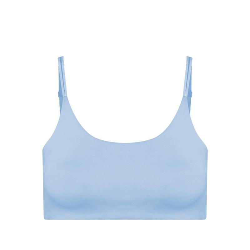 Top com Bojo Removível em Microfibra Azul Noronha Hope - Top Cropped ...