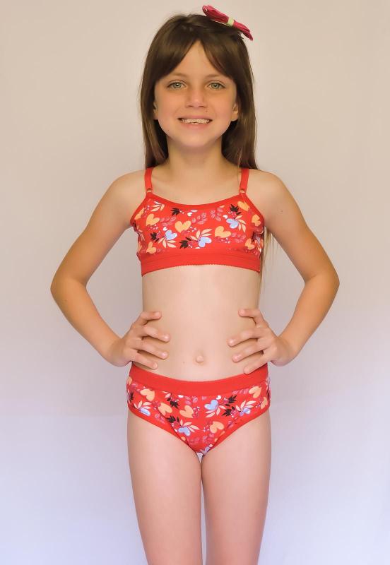 Top E Calcinha Conjunto Juvenil Lingerie Estampado Revenda Moda