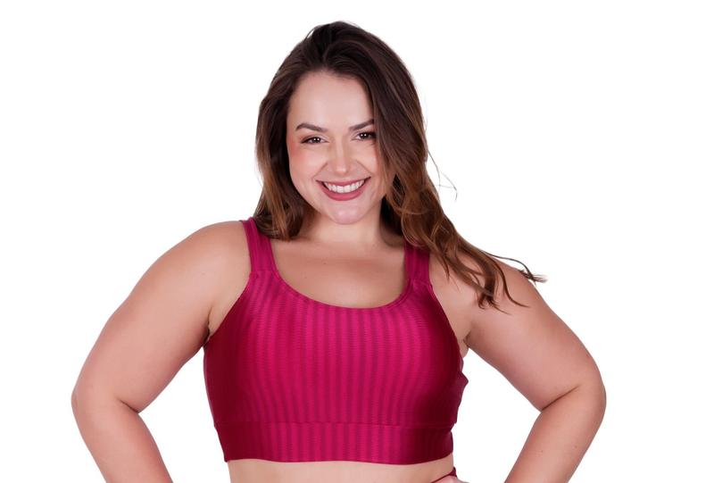 Top Fitness Sem Bojo Plus Size Academia - NICOLE PLUS - BELLA DA SERRA ...