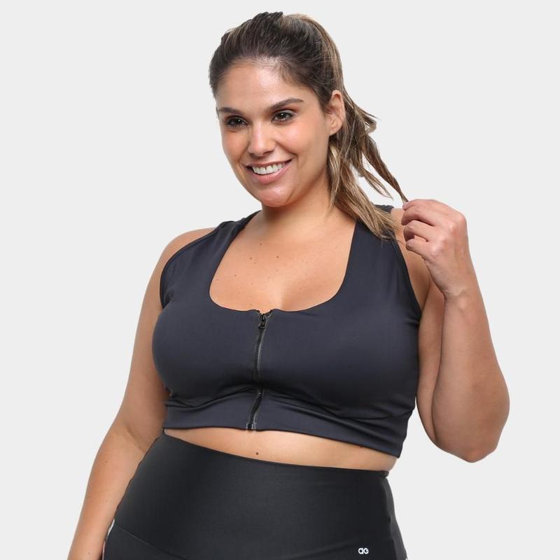 Top Plus Size Alto Giro Alta Sustentação - Top Esportivo - Magazine Luiza