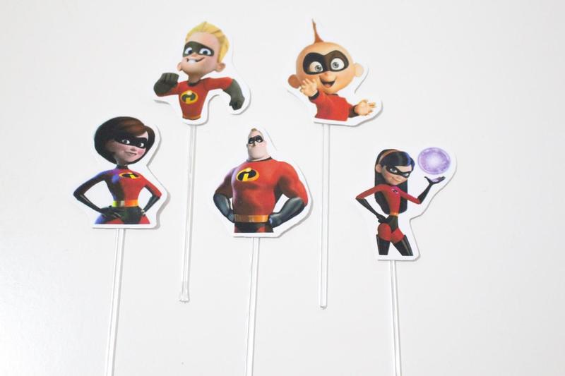 Topper para docinhos Os Incriveis (100 Unidades) - BF Personalizados ...