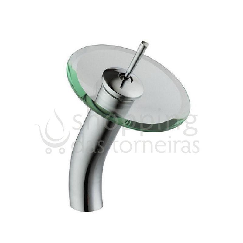 Torneira Banheiro Misturador Monocomando Cascata Vidro Alta - Oneel ...