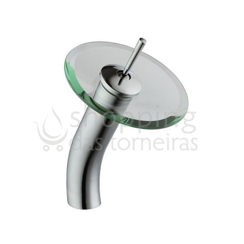 Torneira Banheiro Misturador Monocomando Cascata Vidro Alta - Oneel Metais - Acessórios de ...
