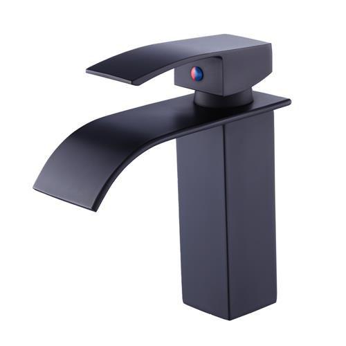 Torneira Cascata Prizi VIP Baixa Monocomando Preta - Torneira ...