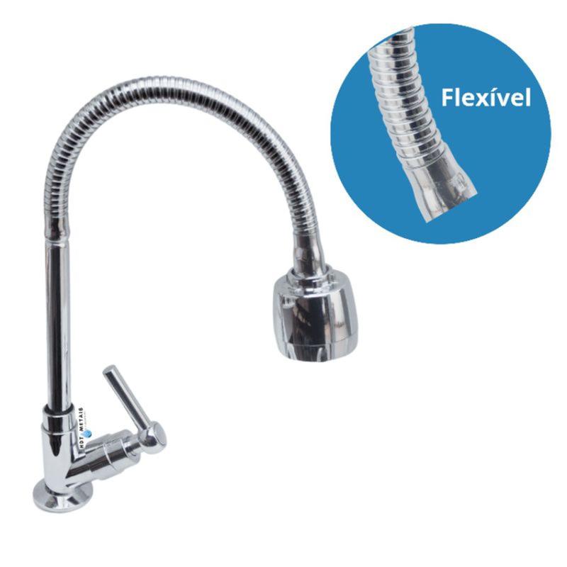 Torneira Cozinha Gourmet Bancada Mesa - HDT METAIS - Torneira Gourmet ...