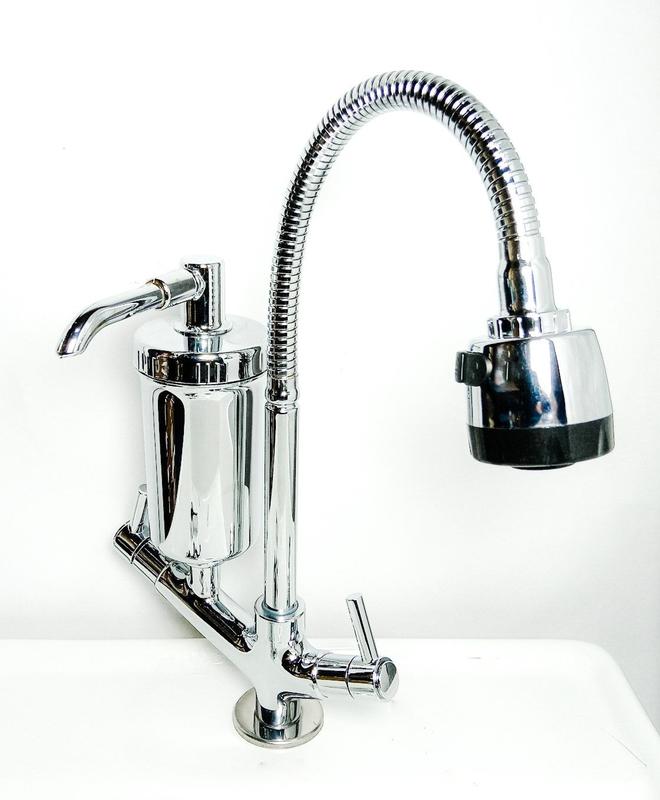 Torneira Cozinha Mesa Gourmet Flexível Filtro 1/4 volta C62 - Cicaba ...