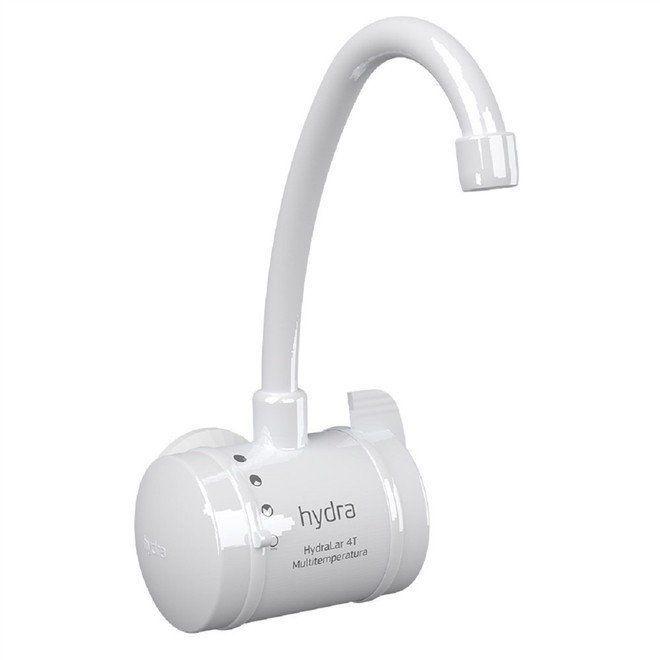 Torneira Elétrica 4 Temp. Branca, Bica Alta, Parede Hydralar - Hydra ...