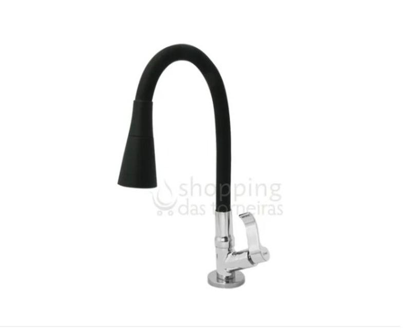 Torneira Flexível Cozinha Mesa Duplo Jato Preta 1/4 V - Oneel Metais ...