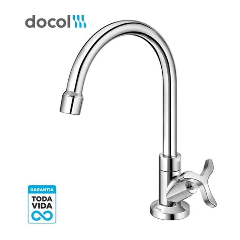 Torneira Lavatório de Mesa Bica Alta Nova Pertutti Docol - Bica para ...