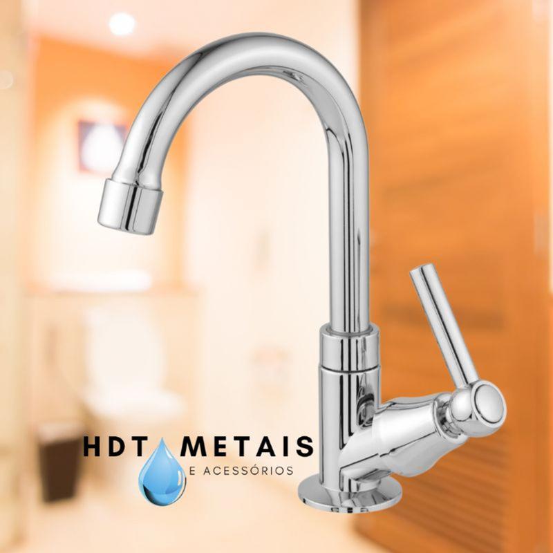 Torneira Lavatorio Lavabo Cromado / Cuba / Bancada Banheiro 1/4 Volta ...