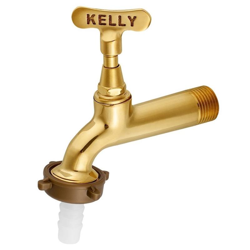 Torneira Longa Com Bucha De Jardim Quintal Casa Parede Kelly - KELLY ...