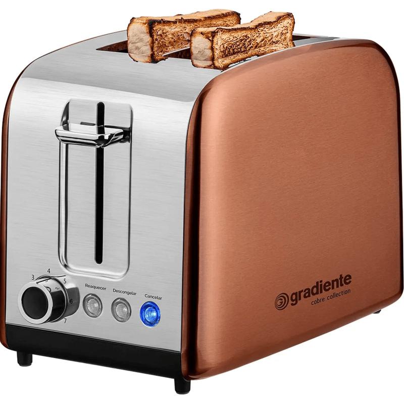 Torradeira Gradiente Excellence 850W Cobre Collection 127V - Torradeira ...