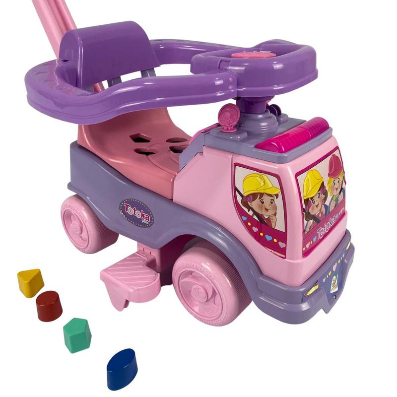Totoka Triciclo Infantil Com Proteção Nas Laterais Rosa e Azul Plus ...