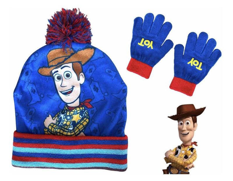 Touca De Frio Gorro Infantil + Luva Toy Story Woody Buzz - SM - Touca e ...