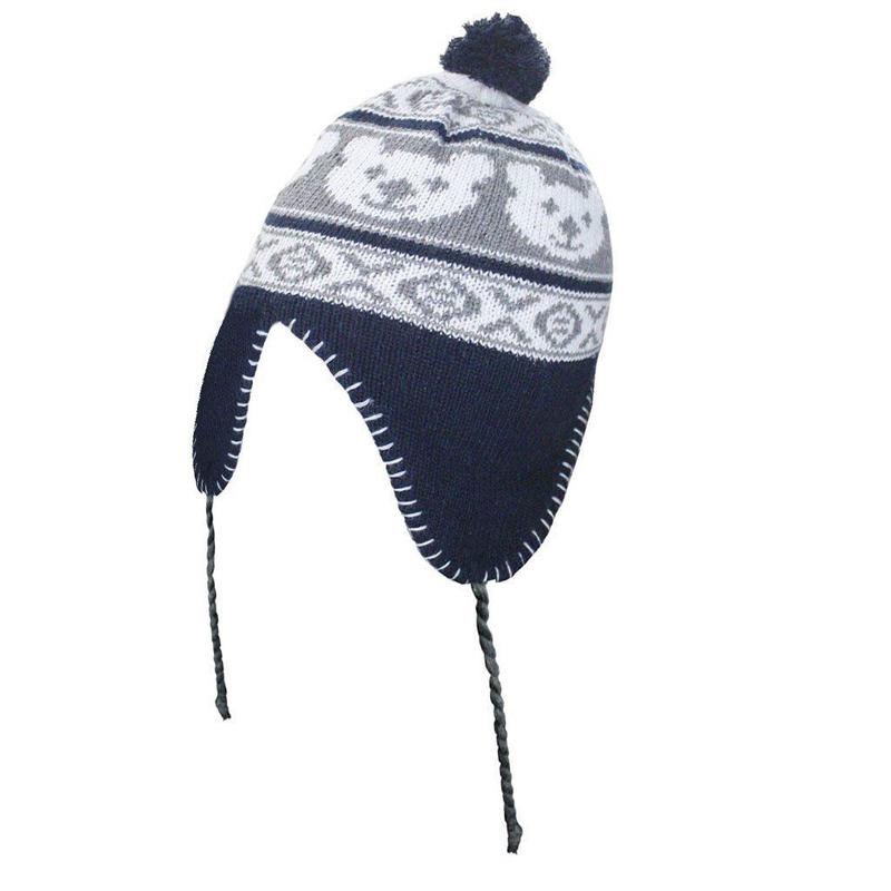 Touca Gorro Adulto Azul Marinho Peruana Pompom Tamanho Único - Gici ...