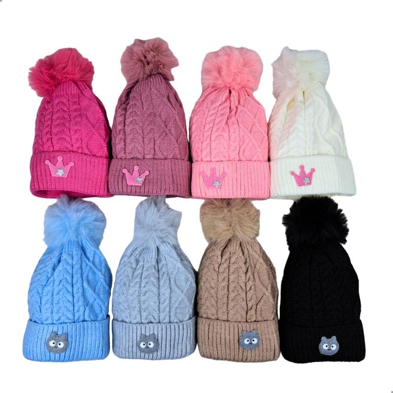 Touca Lã Gorro Infantil Frio Inverno Forrada Antialérgica - Darujo ...
