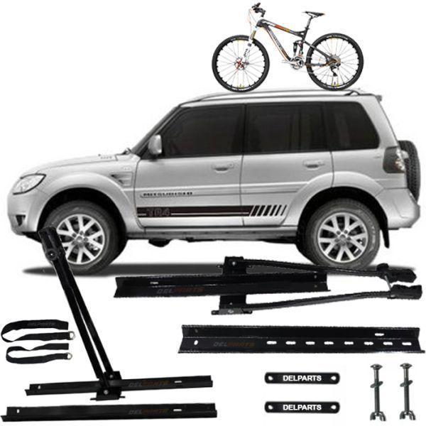 Transbike Novo Suporte Rack Teto Para 1 Bike Mitsubishi Pajero TR4 ...