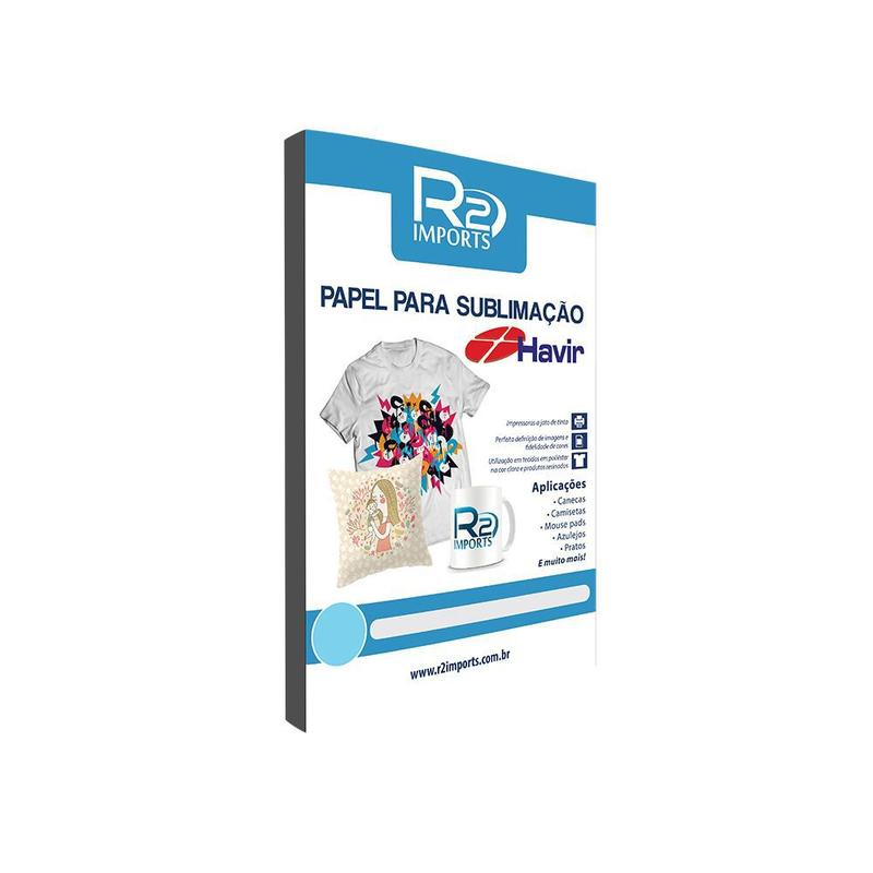 Transfer Sublimático Verso Azul Havir 110 gr A4 100 Folhas - Papel ...