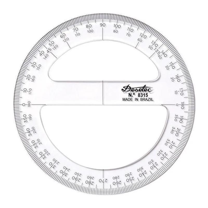 Transferidor 8315 - 360 Graus - 15cm Trident - Transferidor Escolar ...