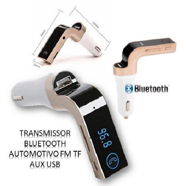 Transmissor Bluetooth Carro Caminhão Ônibus Fm Tf Aux Usb G7 - Concise ...