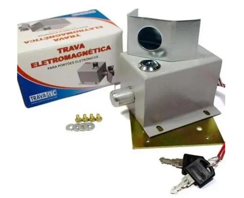 Trava eletromagnetica - Travatec - Trava Elétrica para Automatizador de ...