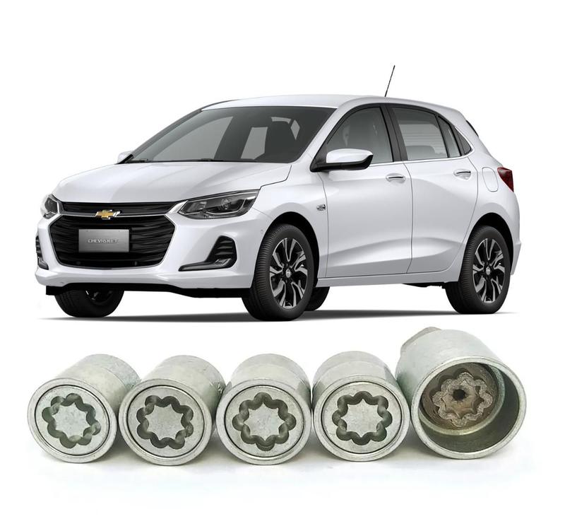 Trava Porca Parafuso Antifurto de Rodas Onix 2013 a 2023 - FARAD - Kit ...