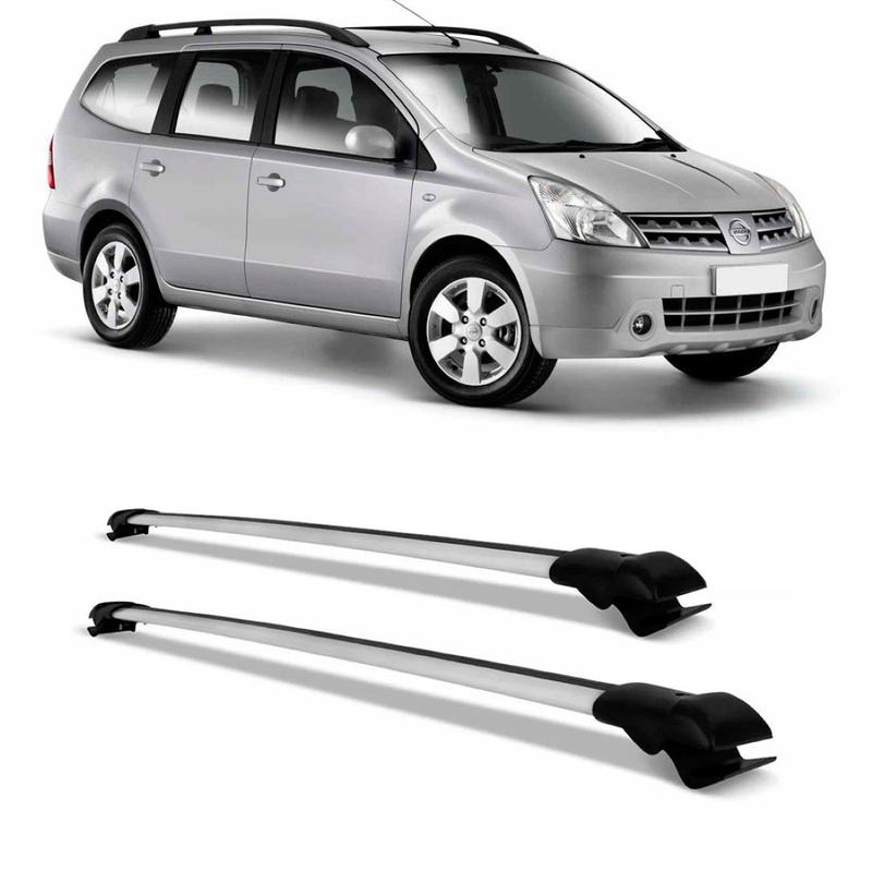 Travessa Rack Bagageiro Gran Livina Slim Prata - SP RACK - Rack e ...