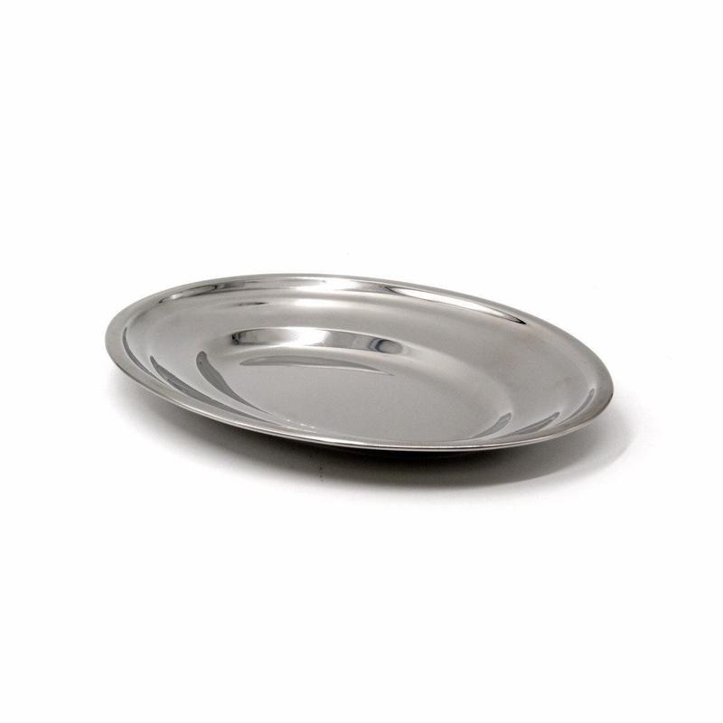 Travessa Rasa Oval Inox 20cm Porção Salada Bar Restaurante - 123 Útil ...
