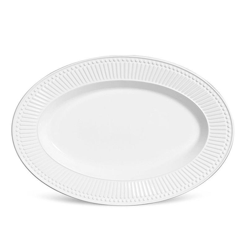 Travessa Roma Grande Branco 43,5 x 30 cm - Porto Brasil - Travessas ...