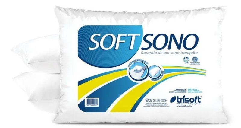 Travesseiro 50x70 Soft Sono Trisoft - Travesseiro Comum - Magazine Luiza