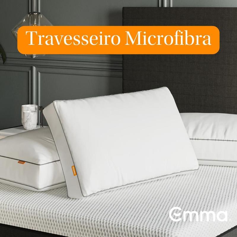 Travesseiro de Microfibra Ajustável Emma - Travesseiros - Magazine Luiza