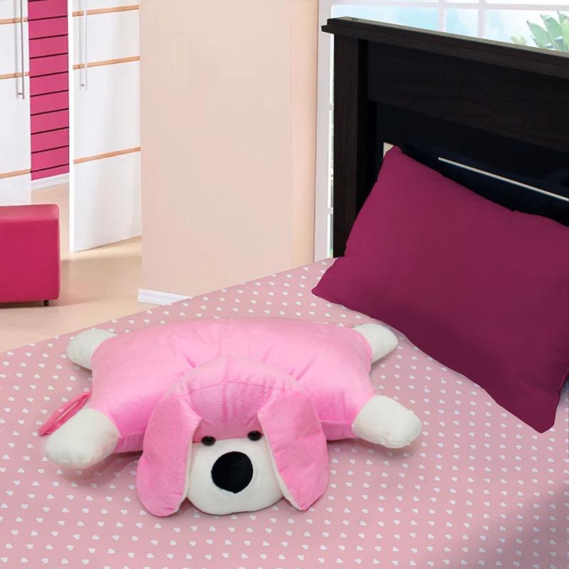 Travesseiro Infantil Pelucia Cachorro Estampa - Visacor Decorações ...