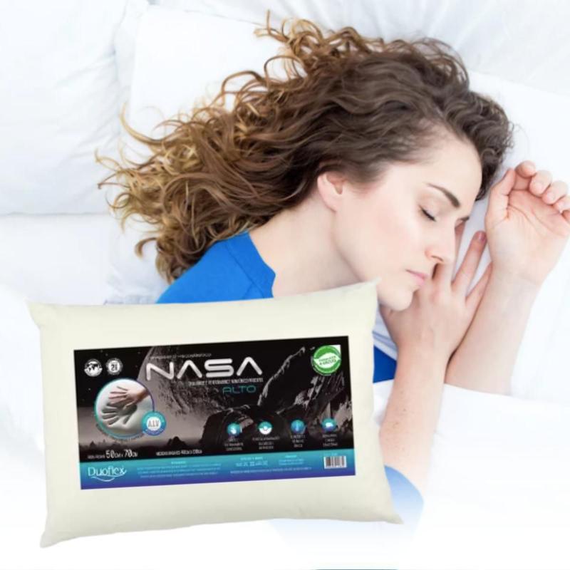 Travesseiro Nasa 50X70 Antialérgico Confortável Duoflex - Travesseiro ...