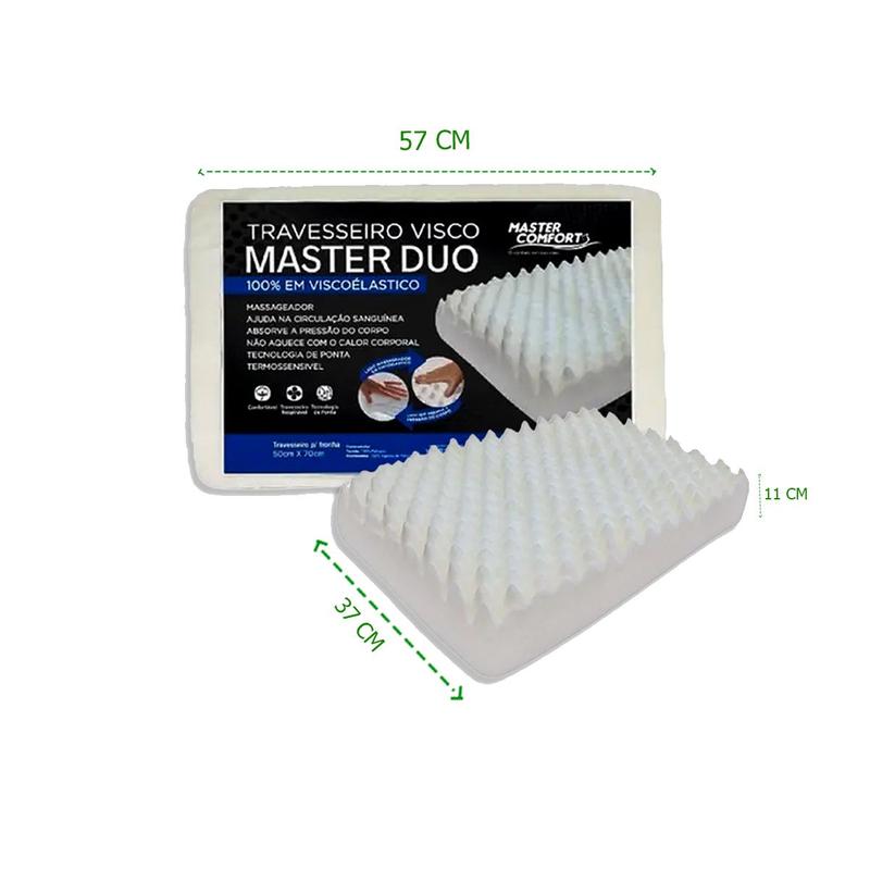 Travesseiro Nasa Visco Super Macio Original Conforto Altura 9cm ...