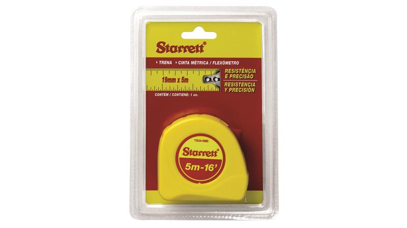 Trena Amarela De 5 Metros - Starret Ts34-5Me - STARRETT - Trena ...