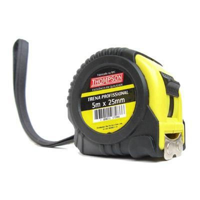 Trena Com Trava 5mx25mm Emborrachada Thompson - Trena - Magazine Luiza