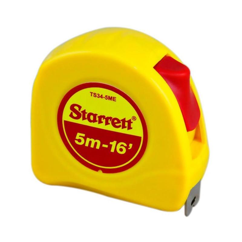 Trena De 5 Metros16' Amarela Com Trava Vermelha - Starrett - Trena ...