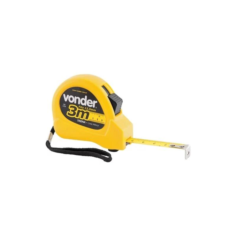 Trena de Aço 3 Metros x 12.5mm com Trava 3868370003 - Vonder - Trena ...