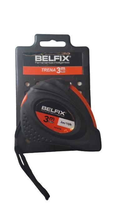 Trena De Aço 3 Metros X 16 Mm Com Trava Emborrachada - BEL FIX - Trena ...