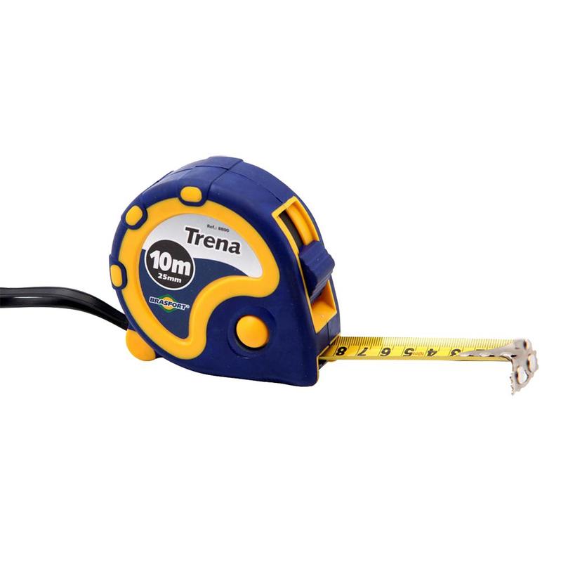 Trena Emborrachada Brasfort Auto Trava com IMA 10M X 25MM - Trena ...