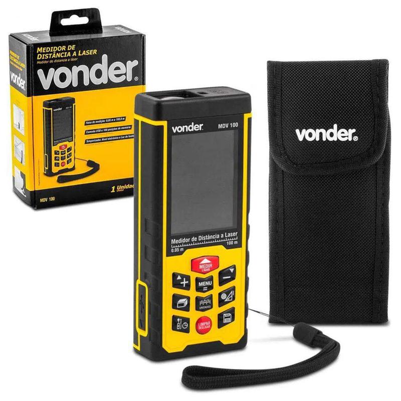 Trena / Medidor de Distância a Laser 100m VONDER MDV-100 - Trena ...