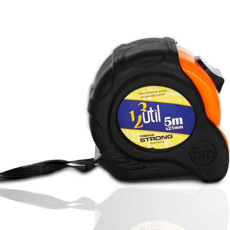 Trena Métrica De Aço Com Trava Emborrachada 5 Metros Strong - 123 ...