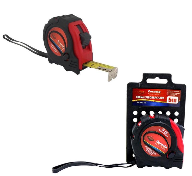 Trena Profissional Emborrachada 5 Metros X 25mm - Corneta - Corneta ...