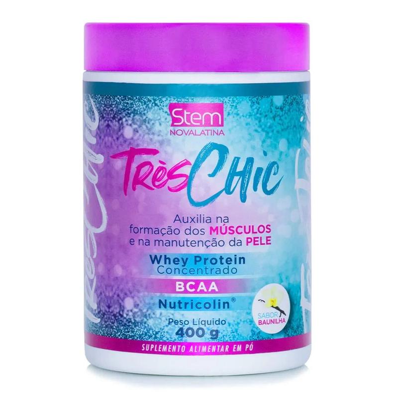 Très Chic Whey Protein Sabor Baunilha 400g Stem Novalatina ...