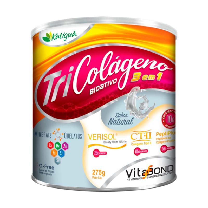 Tri colágeno bioativo 3 em 1 - 275g - katiguá - Colágeno - Magazine Luiza