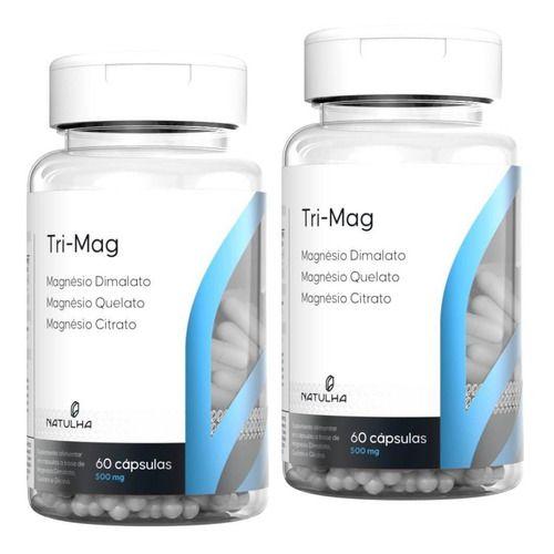 Tri Mag 2x 120 caps Magnésio Suplemento Alimentar - Natulha ...
