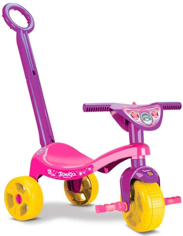Triciclo Velotrol Infantil Princesa Adele com Haste Samba Toys ...