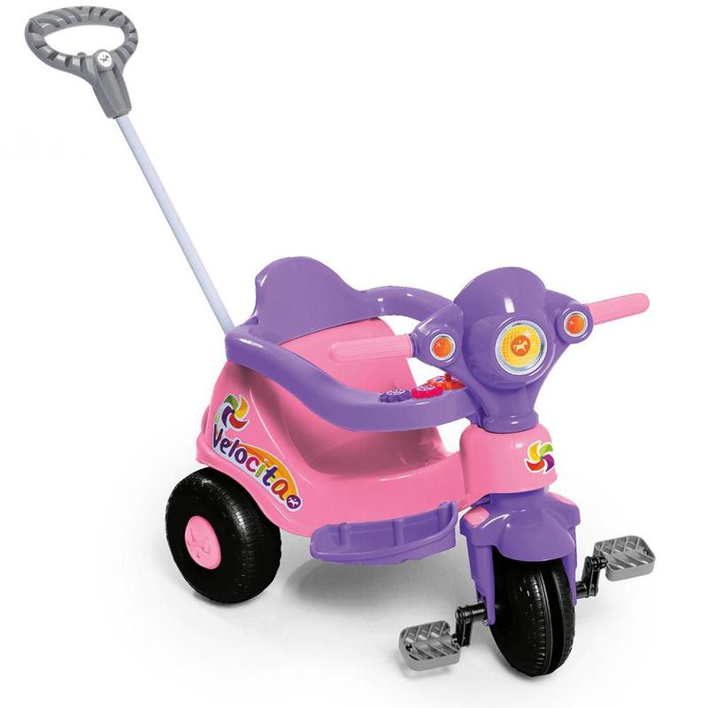 Triciclo Velotrol Infantil Velocita 2 Em 1 Passeio E Pedal Com ...