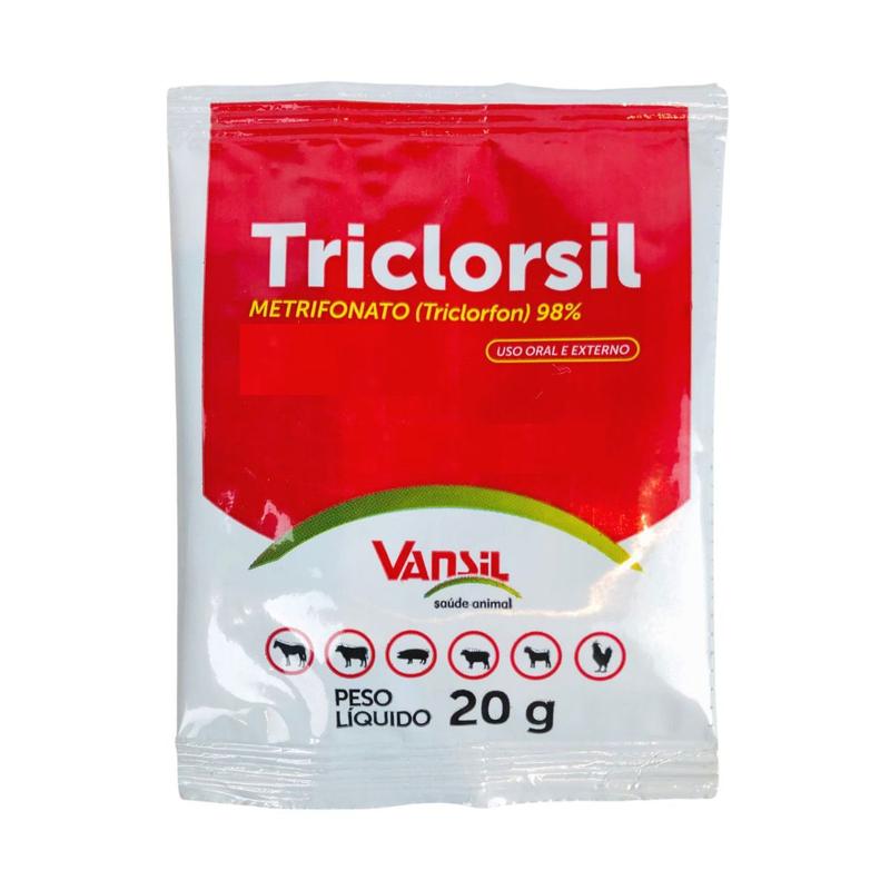 Triclorsil 20g Neguvon P/ Bovinos Equinos Suínos Vansil - Farmácia Pet ...